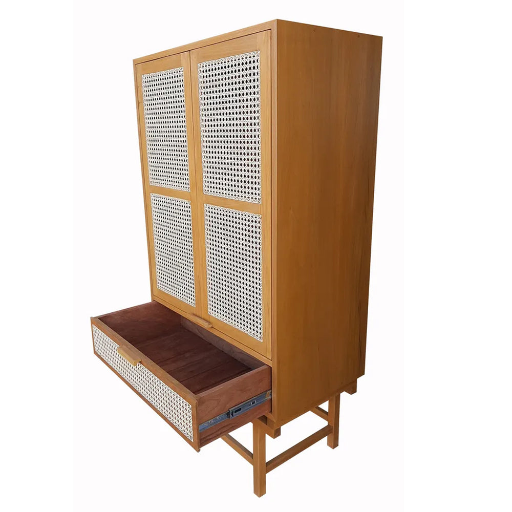 Armário Guarda Roupas De Madeira Maciça Demolição Com Portas e Gavetas