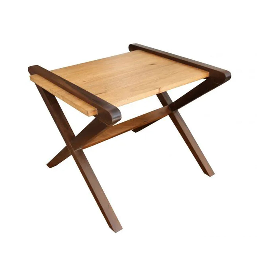 Mesa Lateral Retangular De Madeira Maciça Demolição Dumont