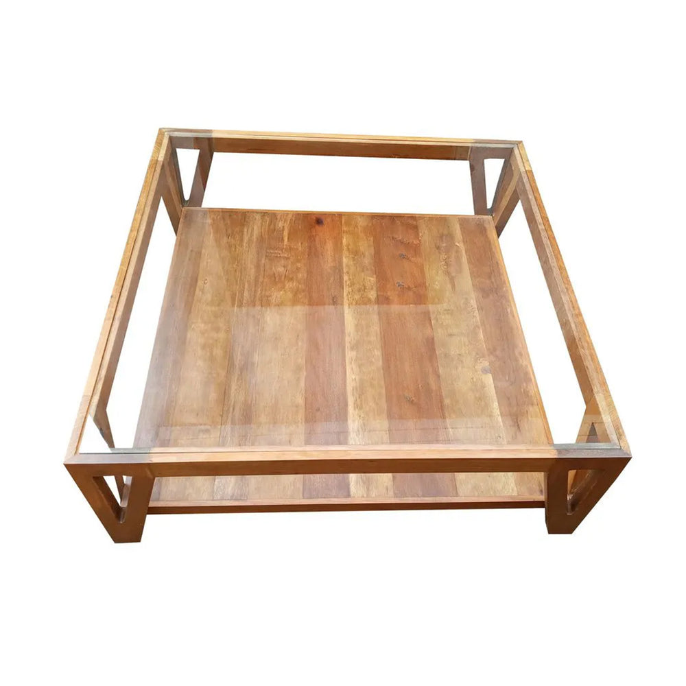 Mesa de Centro de Madeira Maciça Demolição Modelo Torres